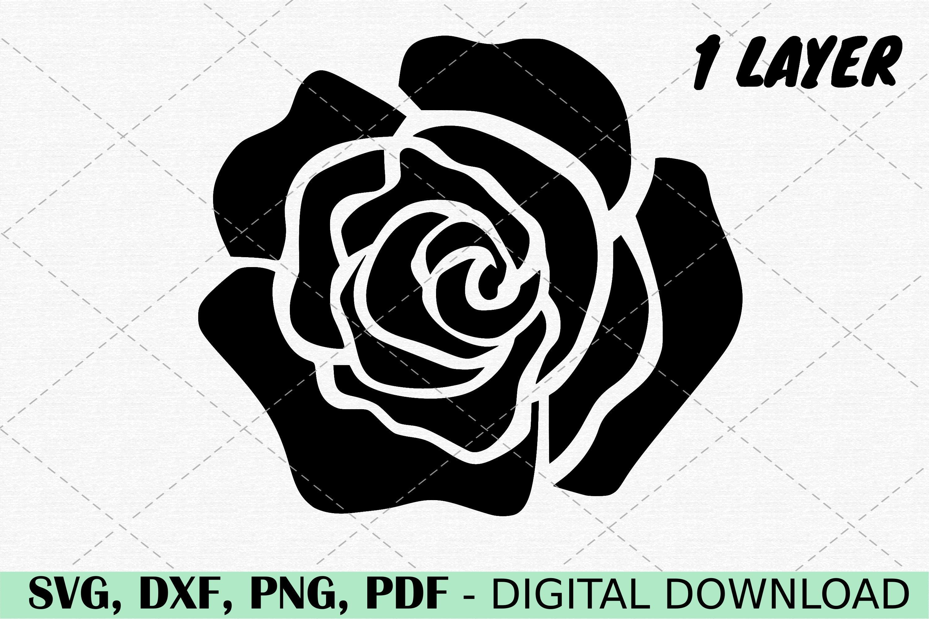 Flower Svg Rose Svg Rose Outline Svg Rose Silhouette Svg - Etsy Canada