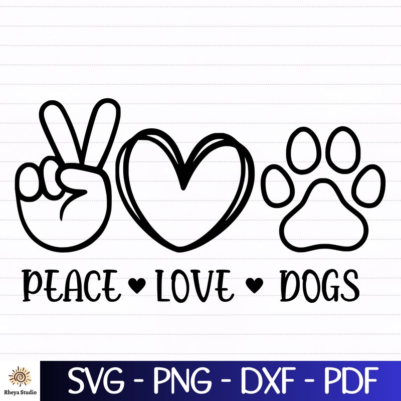 Dog Love Svg - Etsy