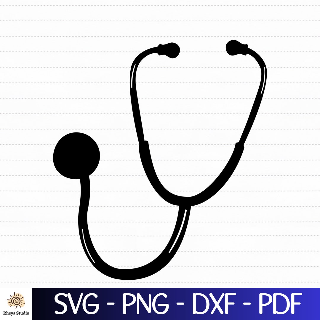 Estetoscopio svg Enfermera svg descarga digital svg dxf - Etsy México