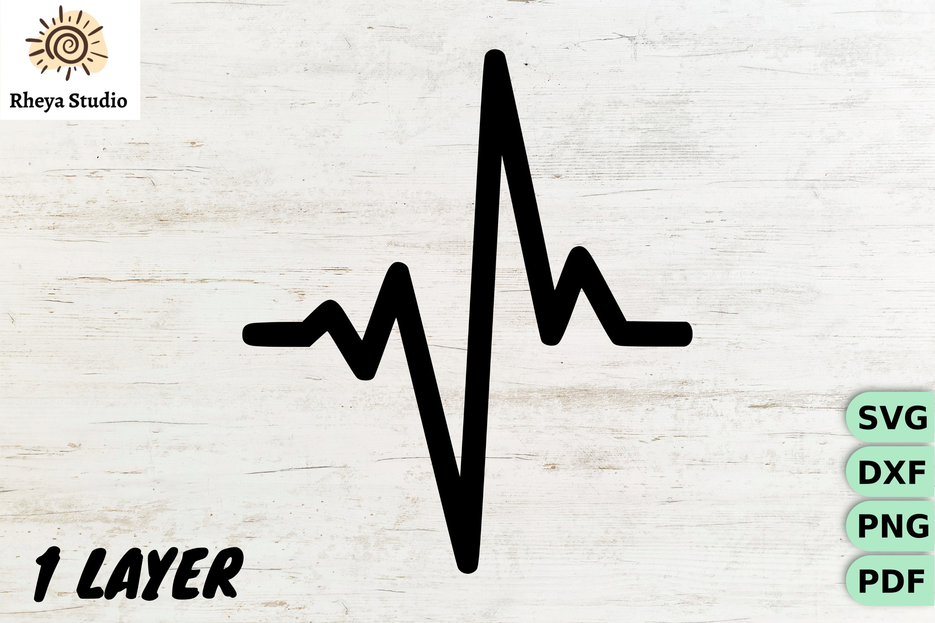 Heartbeat Svg, Heart Beat Svg, EKG Svg - Digital Download Svg, Dxf, Png ...