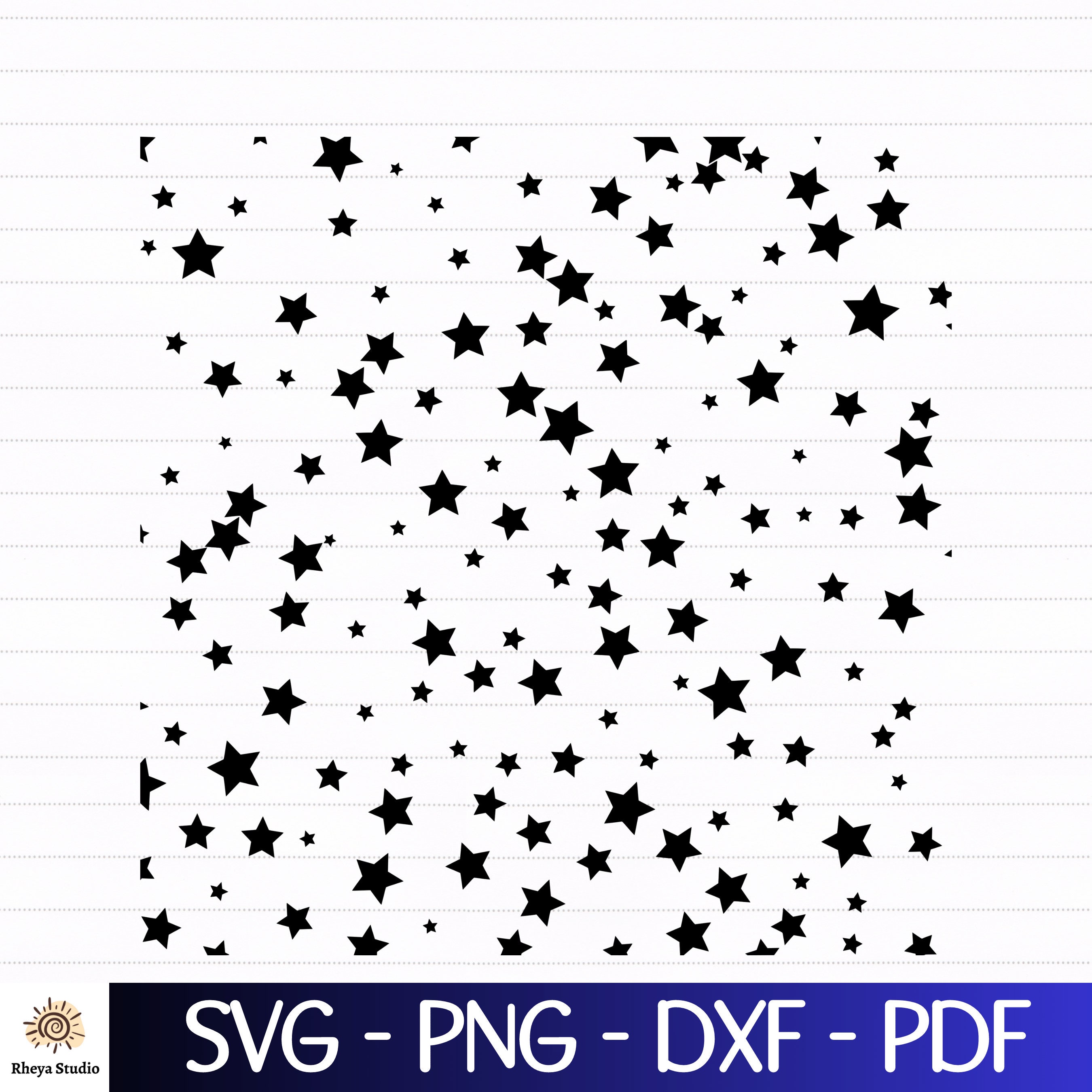 Stars Pattern Svg Stars Svg Digital Download Svg Dxf Png - Etsy