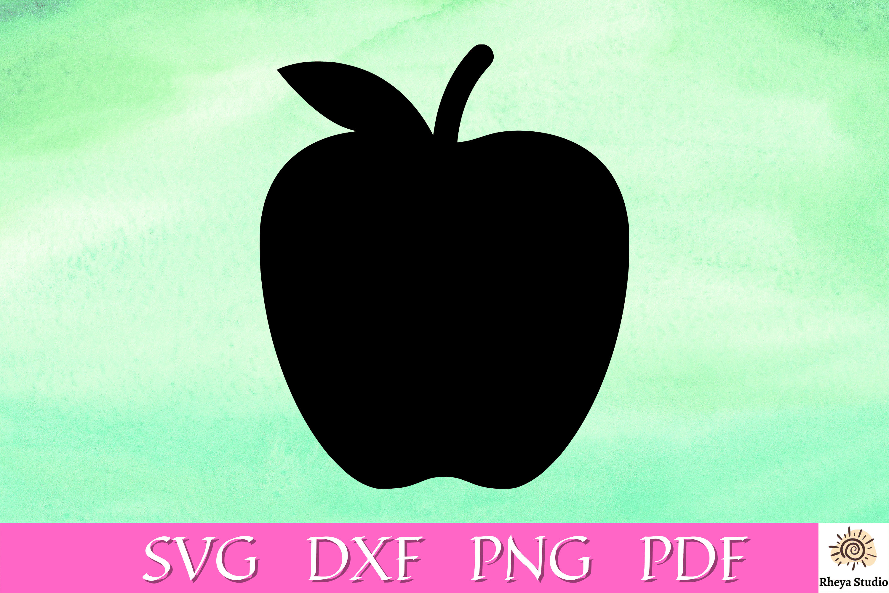 Apple Shape Svg, Apple Silhouette Svg, Fruit Svg - Digital Download Svg ...