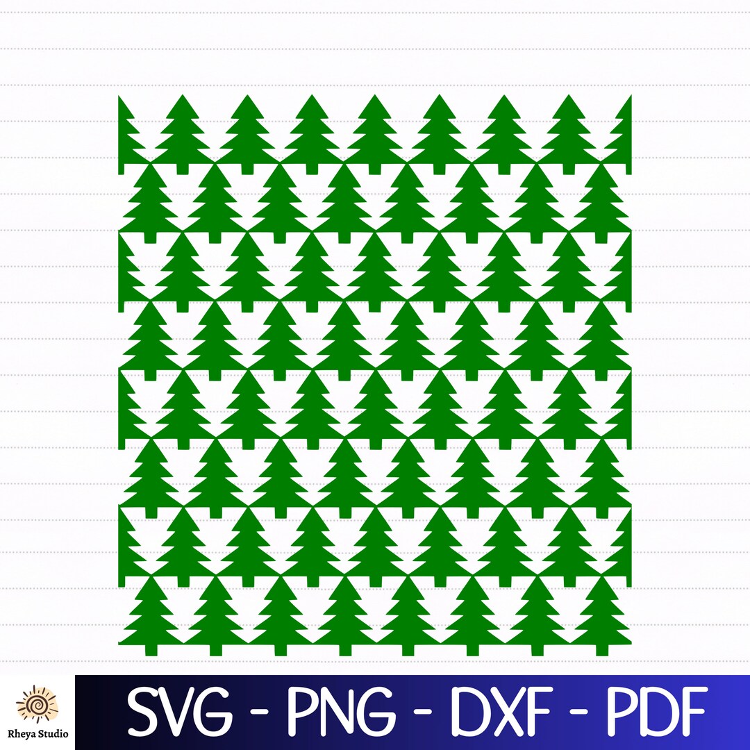 Christmas Svg Christmas Pattern Svg Christmas Tree Pattern - Etsy