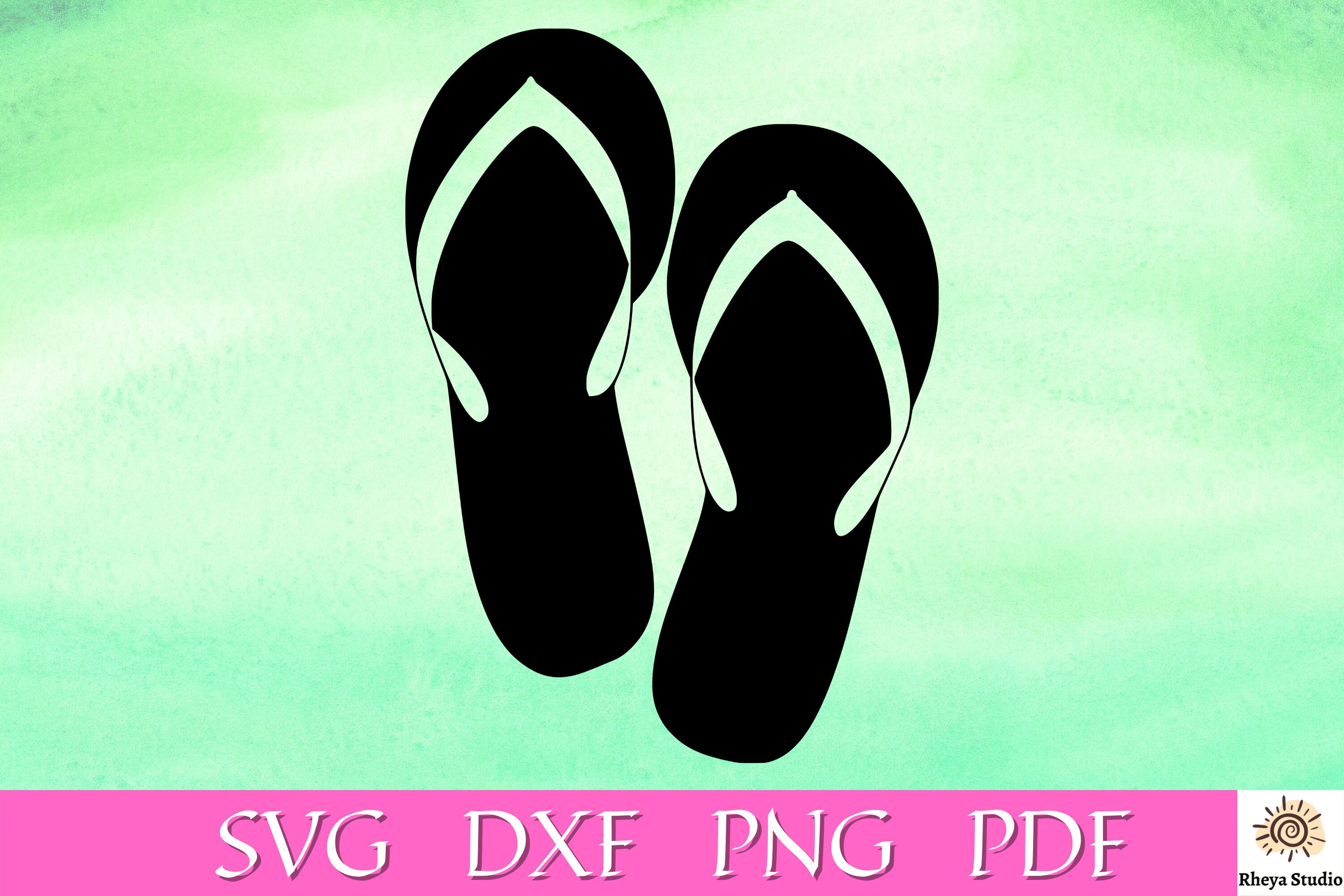 Flip Flops Svg Sandals Svg Summer Svg Digital Download - Etsy