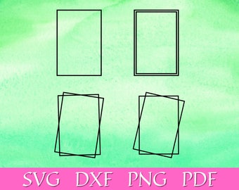Rectangle Frame Svg - Etsy