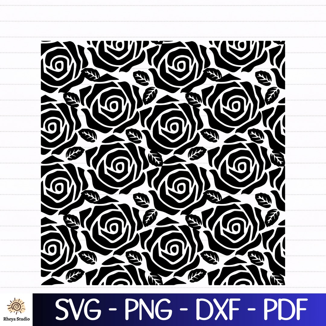 Floral Pattern Svg, Flower Pattern Svg - Digital Download Svg, Dxf, Png ...