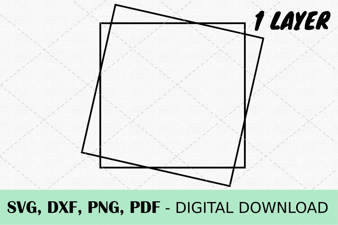 Square Frame Svg Bundle Digital Download Svg Dxf Png Pdf | Etsy