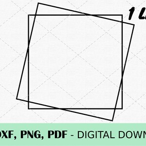 Square Frame Svg Bundle - Digital Download Svg, Dxf, Png, Pdf, Svg ...