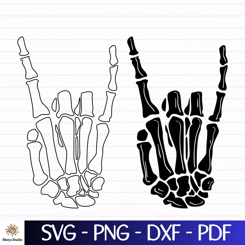 Skeleton Svg Skeleton Rock Gesture Svg Devil Horns Gesture - Etsy Australia