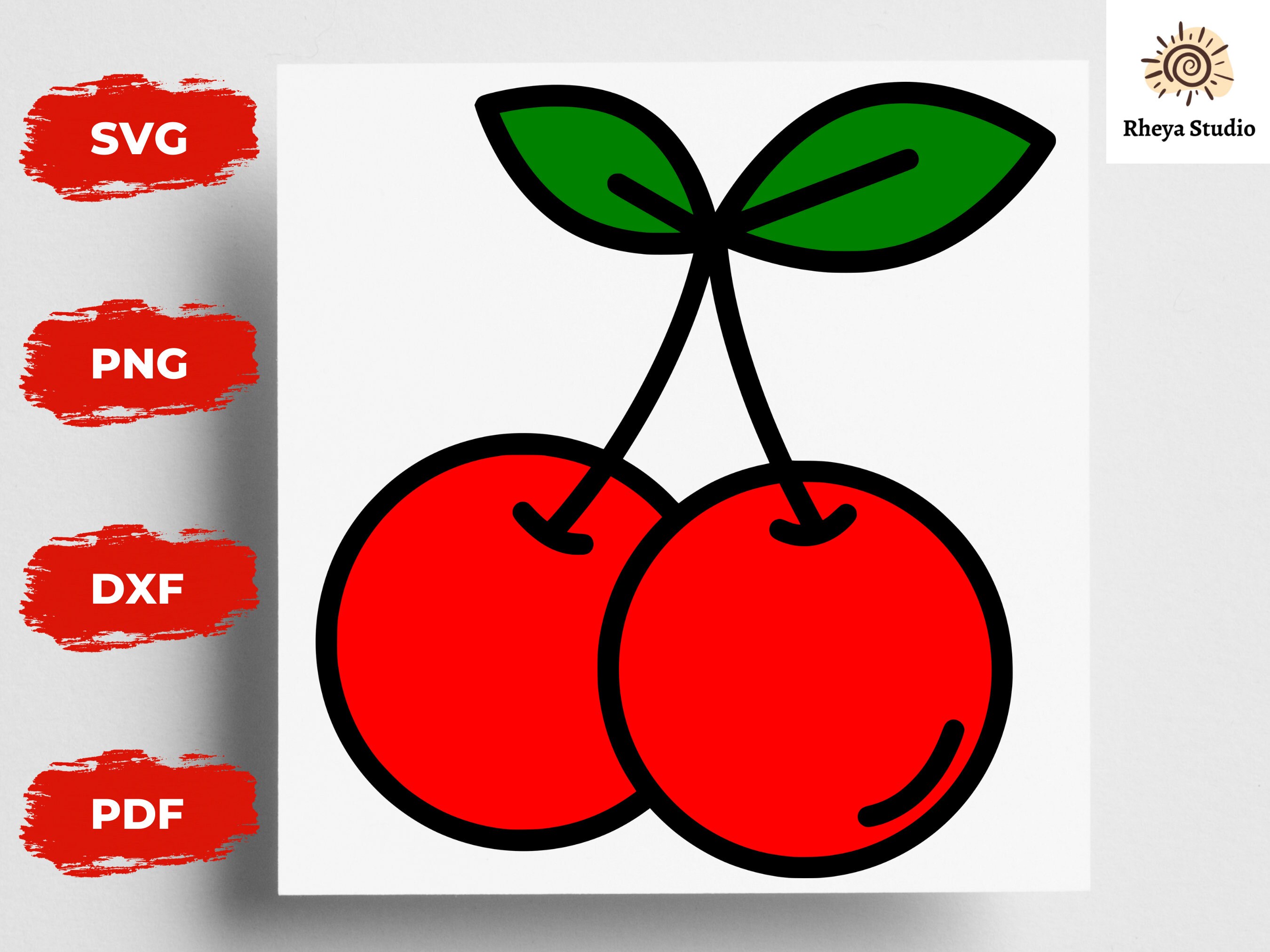 Cherry Svg Cherries Svg Digital Download Svg Dxf Png Pdf - Etsy Canada