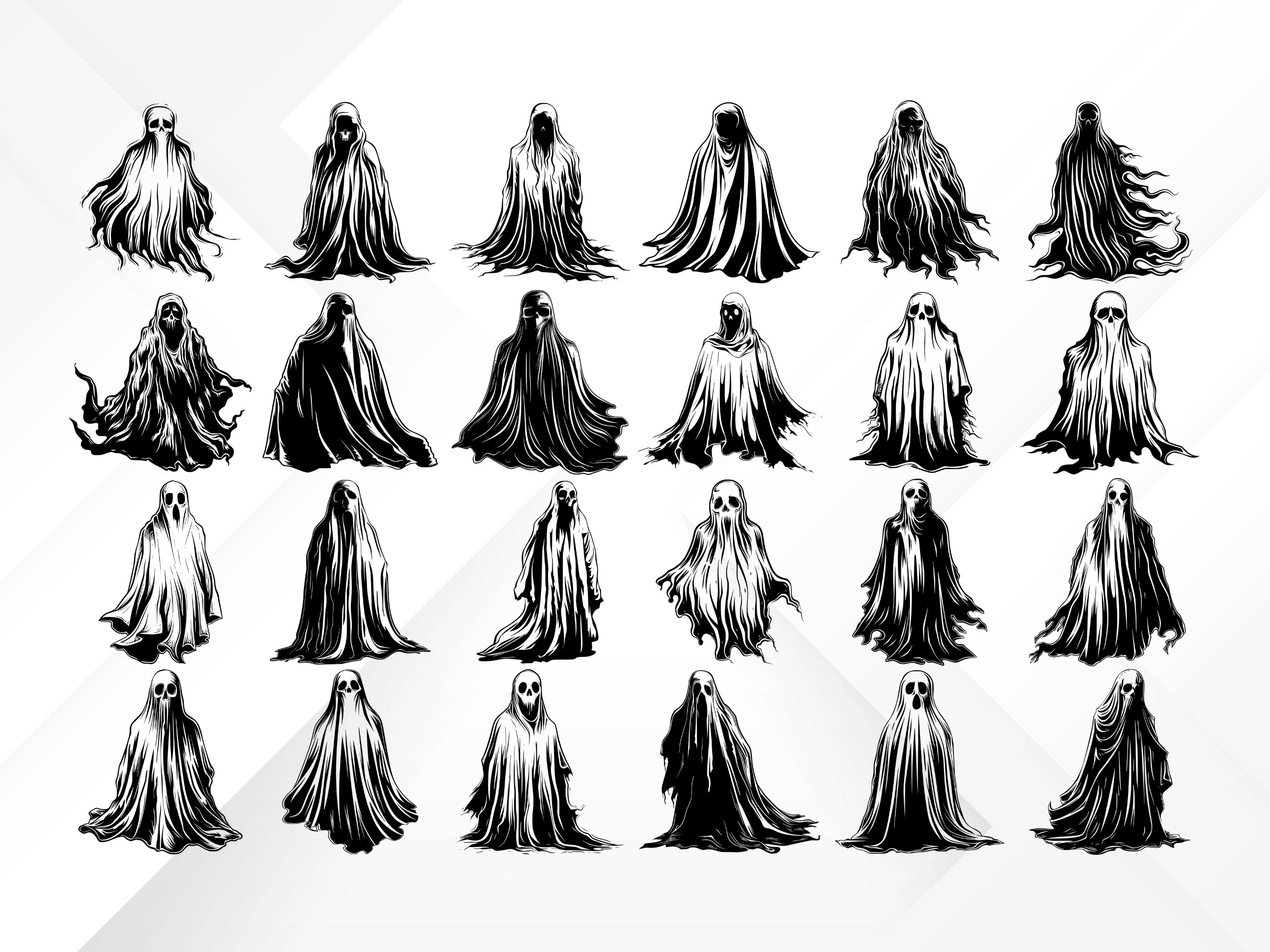 100+ Ghost SVG Bundle, Halloween Designs - Instant Digital Download ...