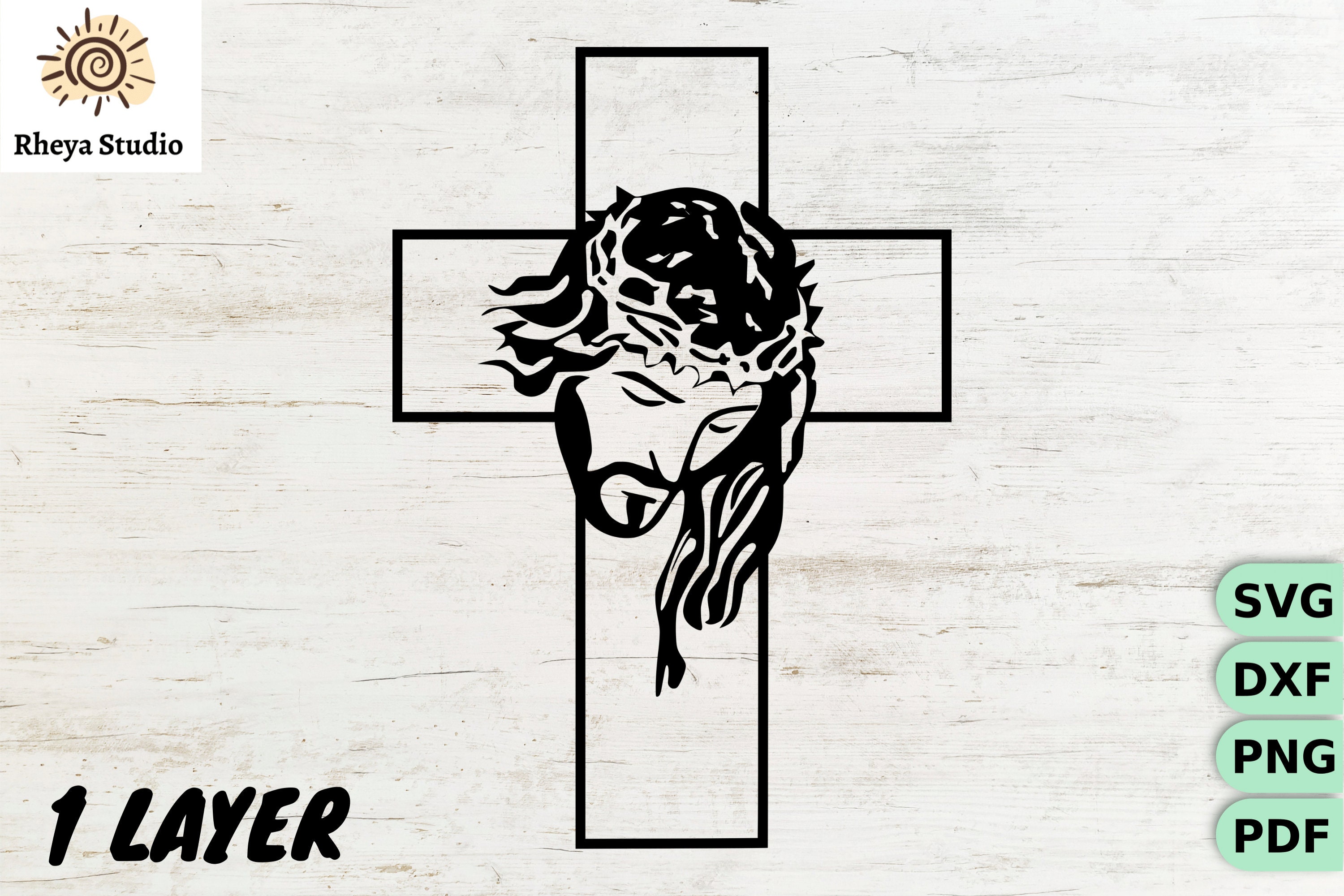 Jesús svg Cruz svg Jesucristo svg descarga digital svg - Etsy México