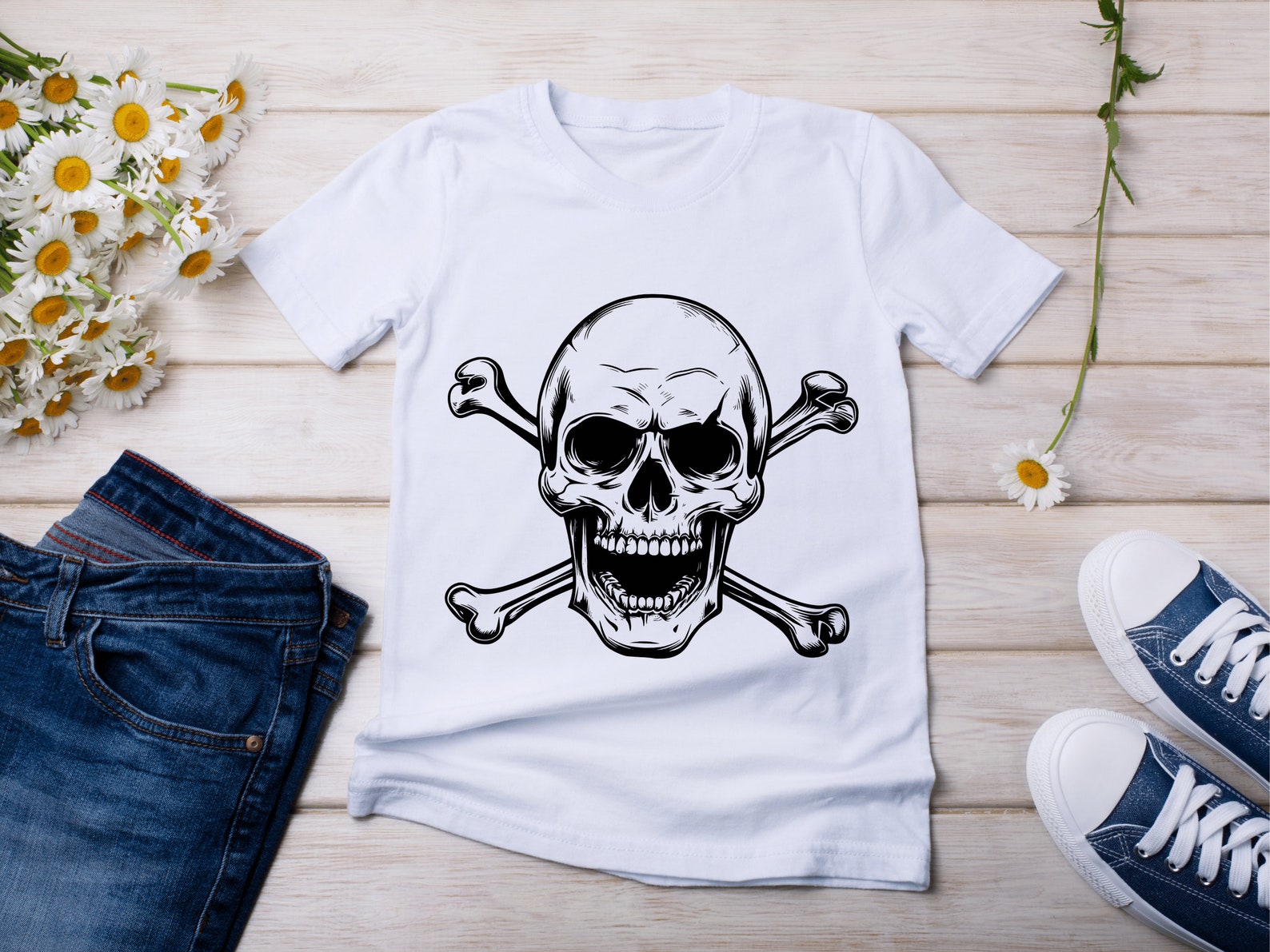 Skull and Crossbones SVG - Instant Digital Download Including Dxf, Png ...