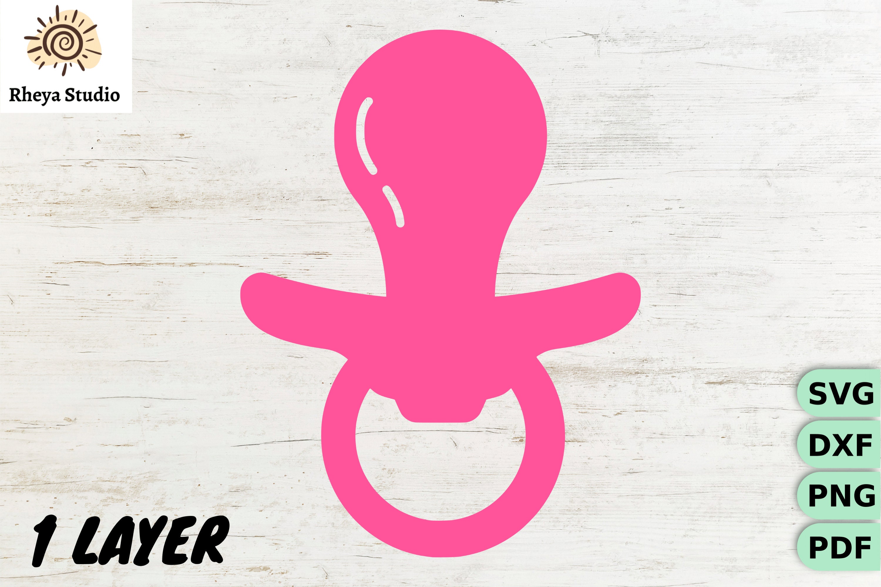 Baby Pacifier Svg Pink Pacifier Svg Blue Pacifier Svg - Etsy