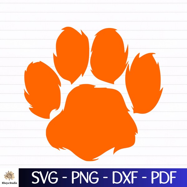 Clemson Paw Print - Etsy