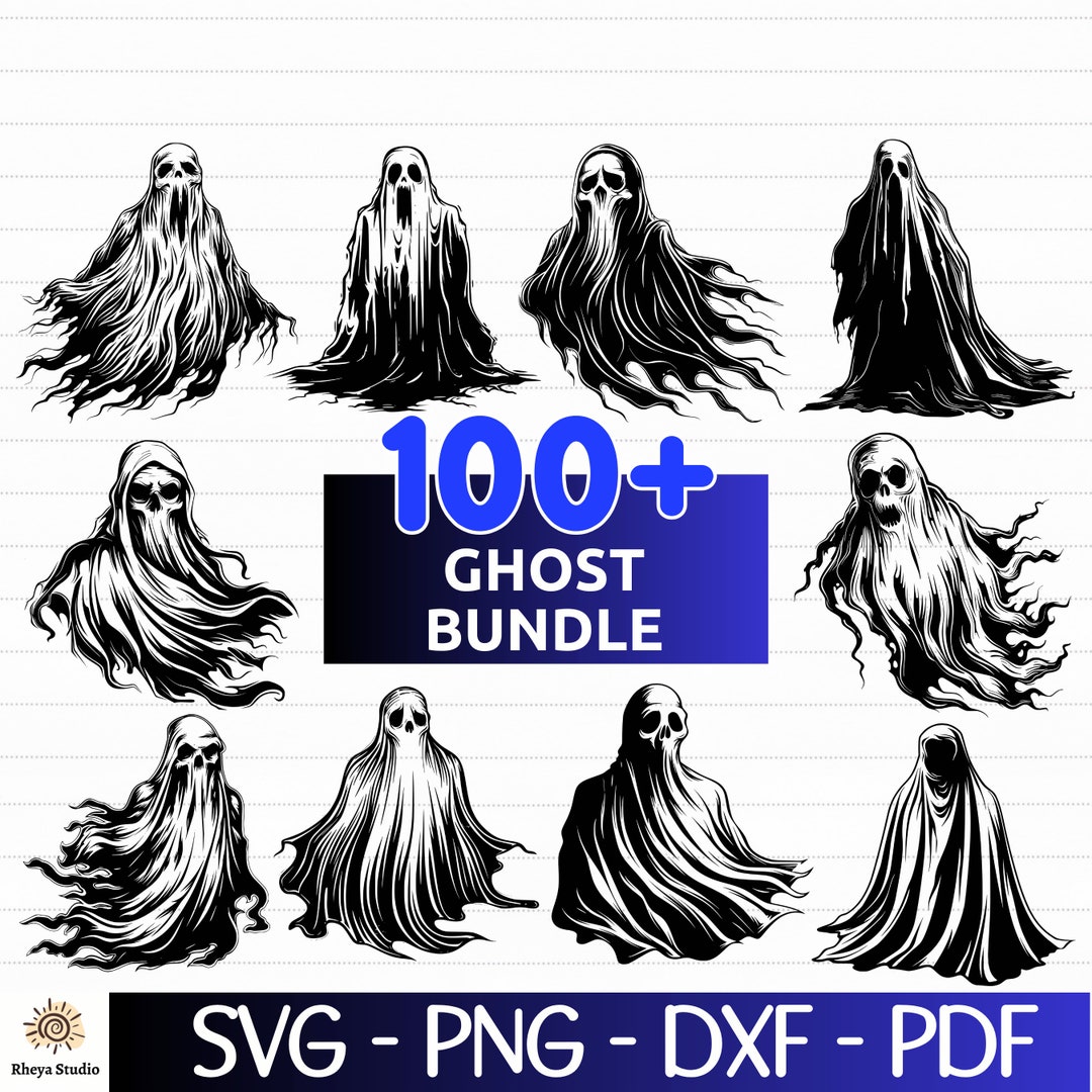 100+ Ghost SVG Bundle, Halloween Designs - Instant Digital Download ...