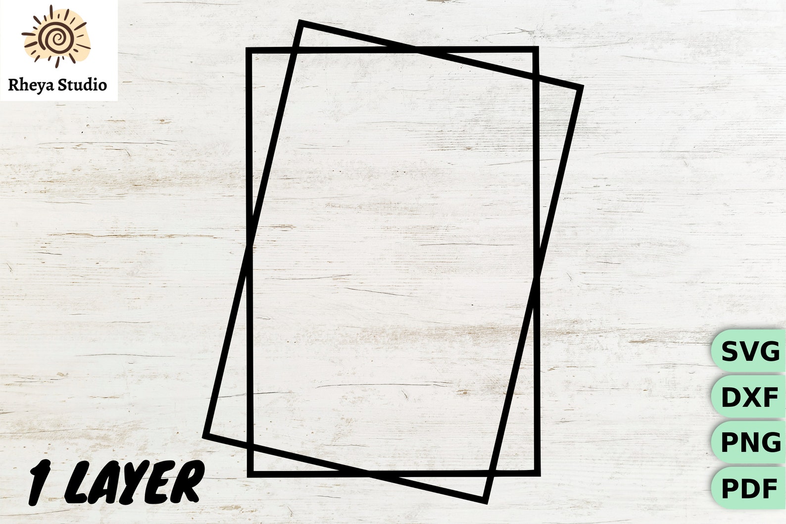 Rectangle Frame Svg Bundle Digital Download Svg Dxf Png | Etsy