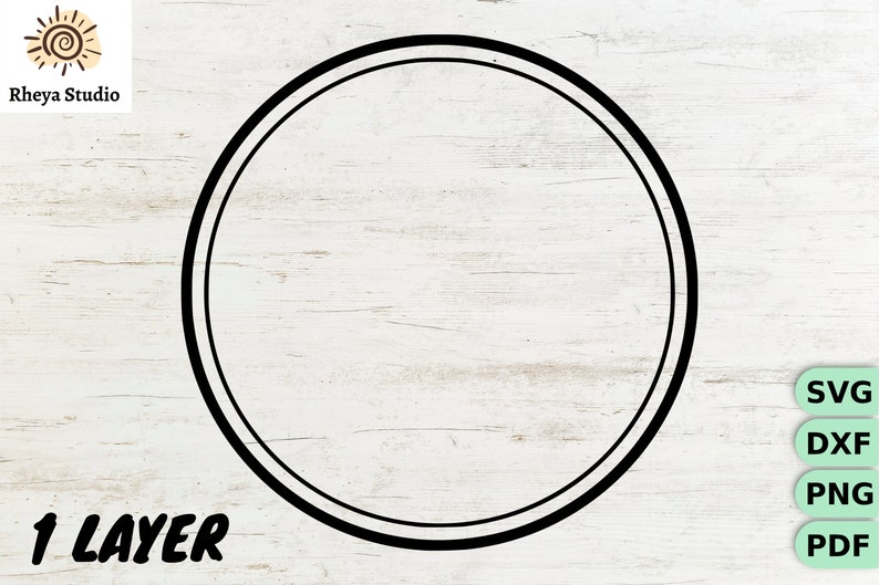Circle Frame Svg Bundle Digital Download Svg Dxf Png Pdf - Etsy