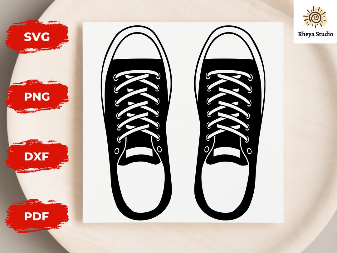 Converse Shoes Svg Sneakers Svg Digital Download Svg Dxf - Etsy