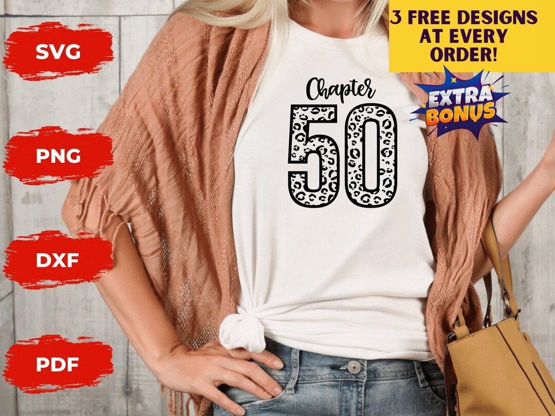 Leopard Chapter 50 Svg 50th Birthday Svg Fifty Birthday Svg - Etsy