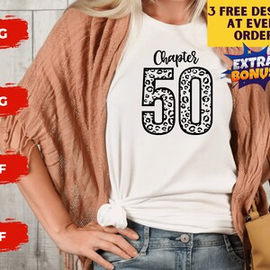 Leopard Chapter 50 Svg 50th Birthday Svg Fifty Birthday Svg - Etsy