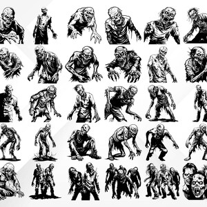 100+ Human Zombies SVG Bundle, Halloween Designs - Instant Digital ...