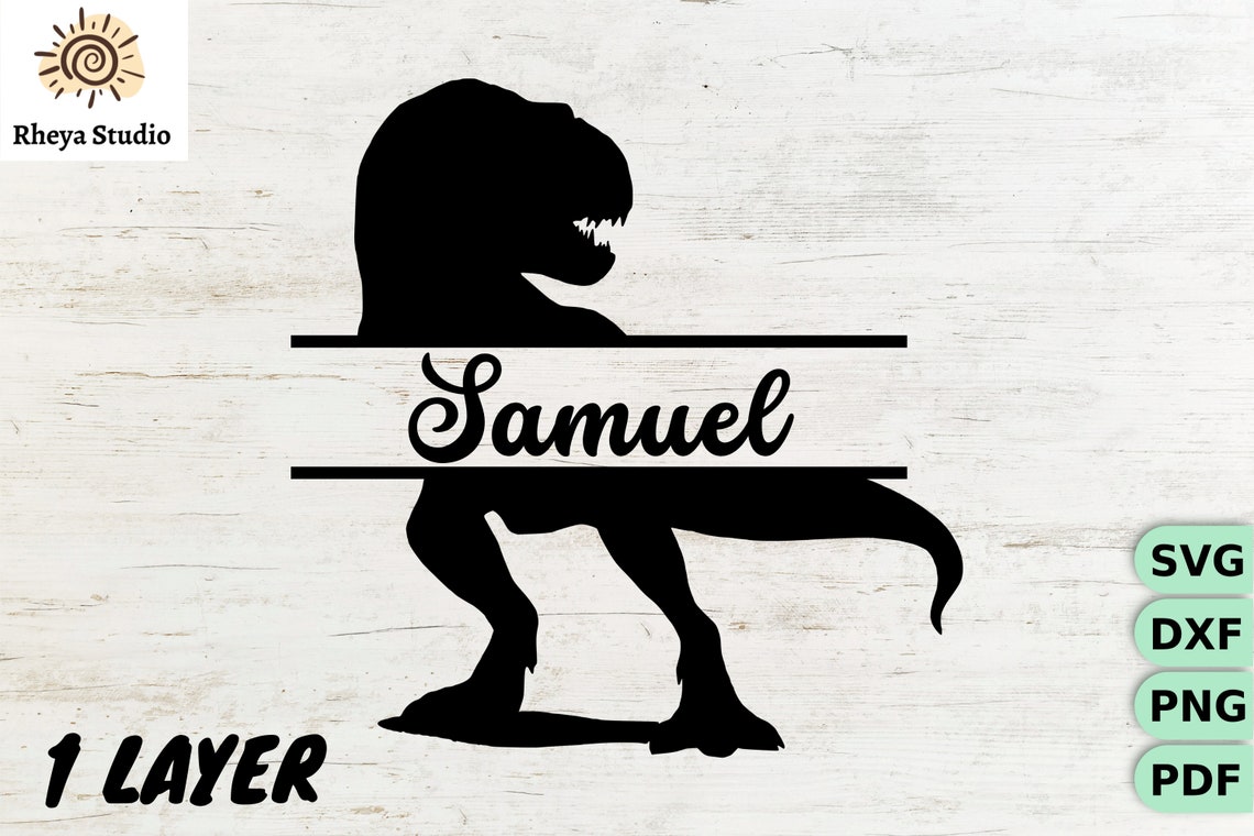 Dinosaur Svg T-rex Svg T-rex Name Frame Svg Tyrannosaurus - Etsy