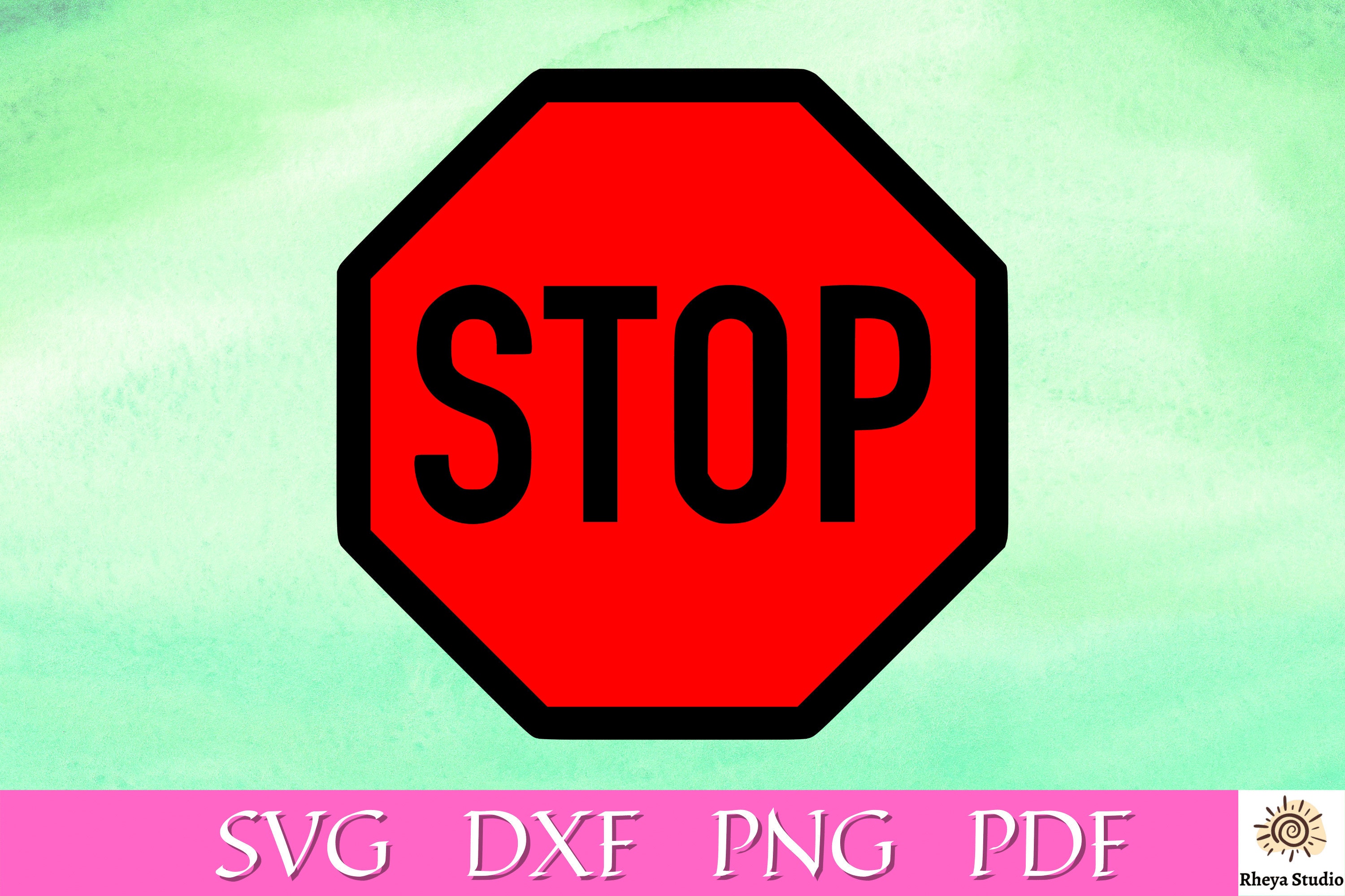 Stop Sign Svg Stop Svg Digital Download Svg Dxf Png Pdf - Etsy