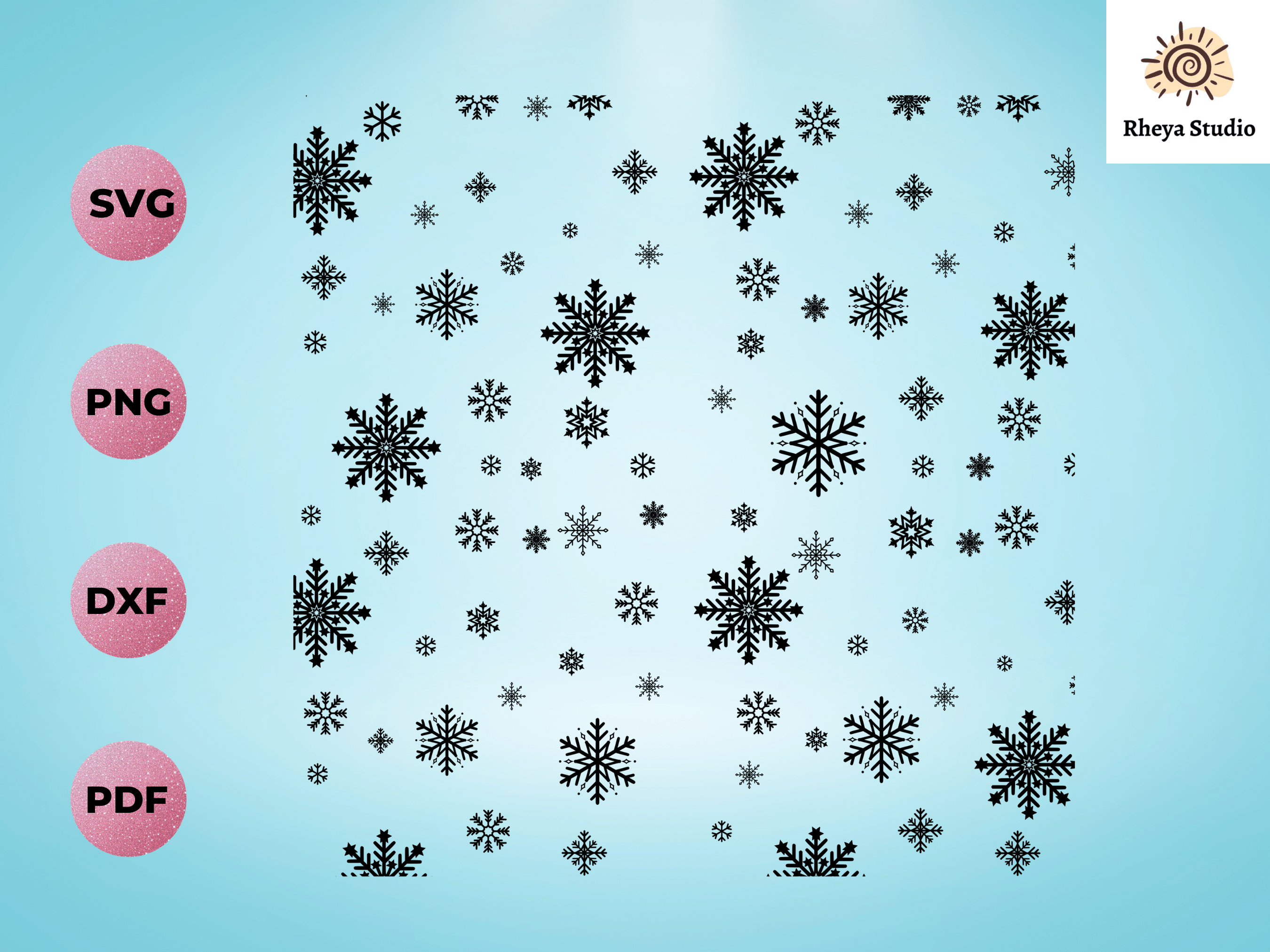 Christmas Svg Christmas Pattern Svg Snowflakes Pattern Svg - Etsy