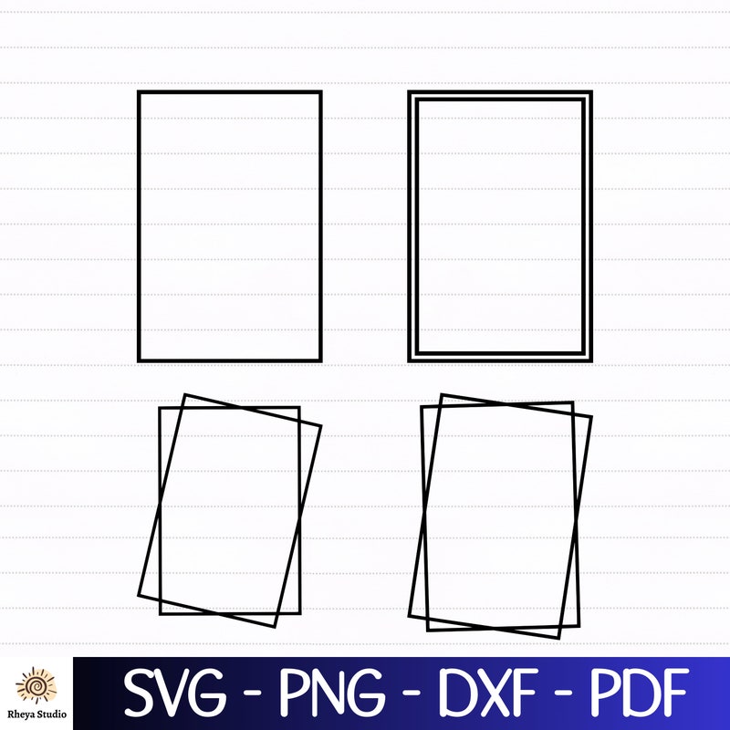 Rectangle Frame Svg - Etsy