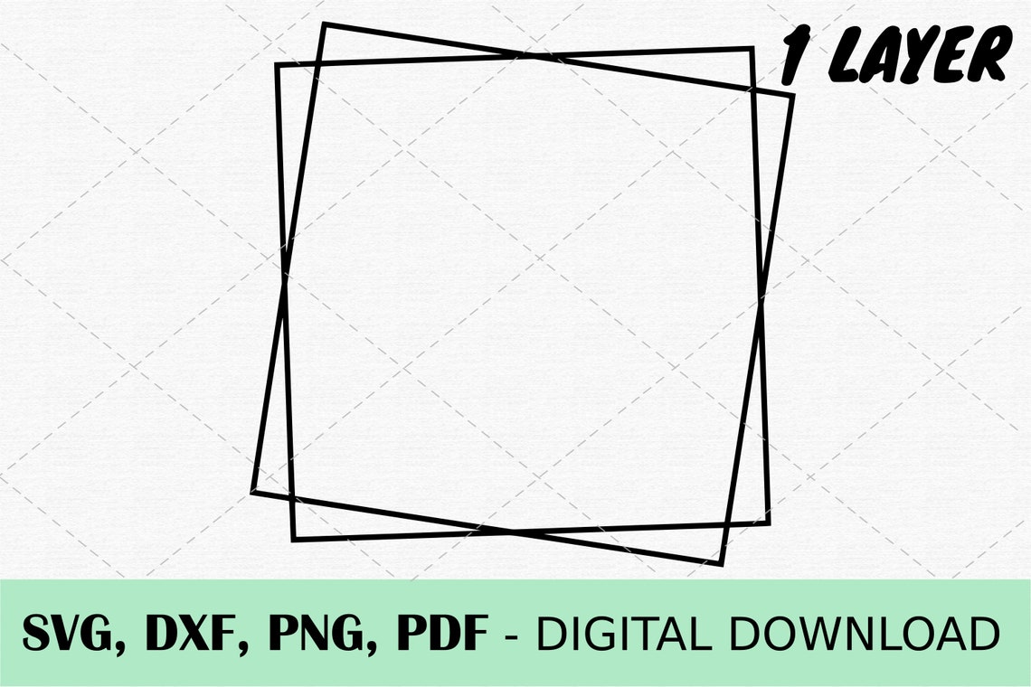 Square Frame Svg Bundle Digital Download Svg Dxf Png Pdf | Etsy