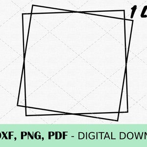 Square Frame Svg Bundle - Digital Download Svg, Dxf, Png, Pdf, Svg ...