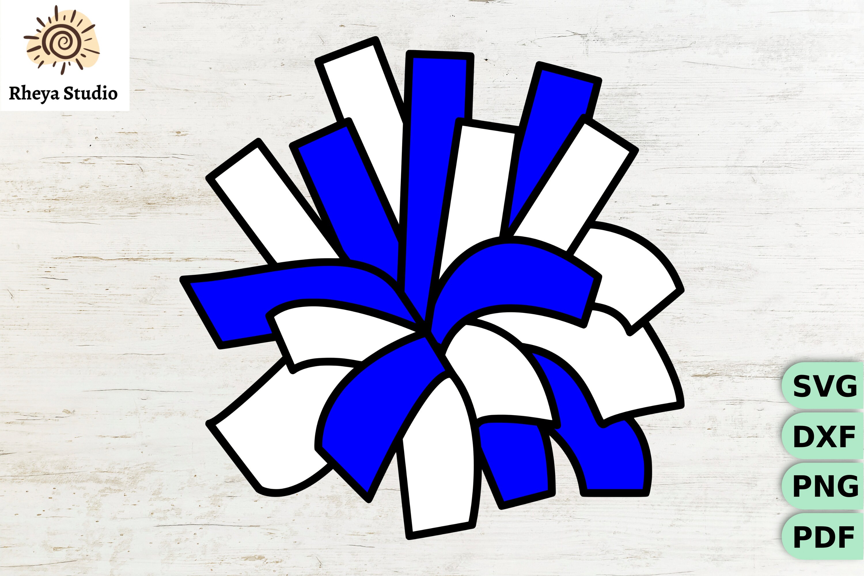 Pom Pom Svg Cheer Svg Cheerleading Svg Digital Download - Etsy