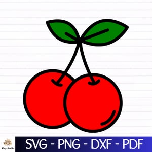 Cherry Svg, Cherries Svg Digital Download Svg, Dxf, Png, Pdf - Etsy