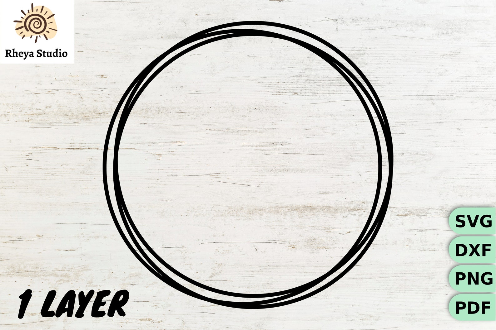 Circle Frame Svg Bundle Digital Download Svg Dxf Png Pdf | Etsy