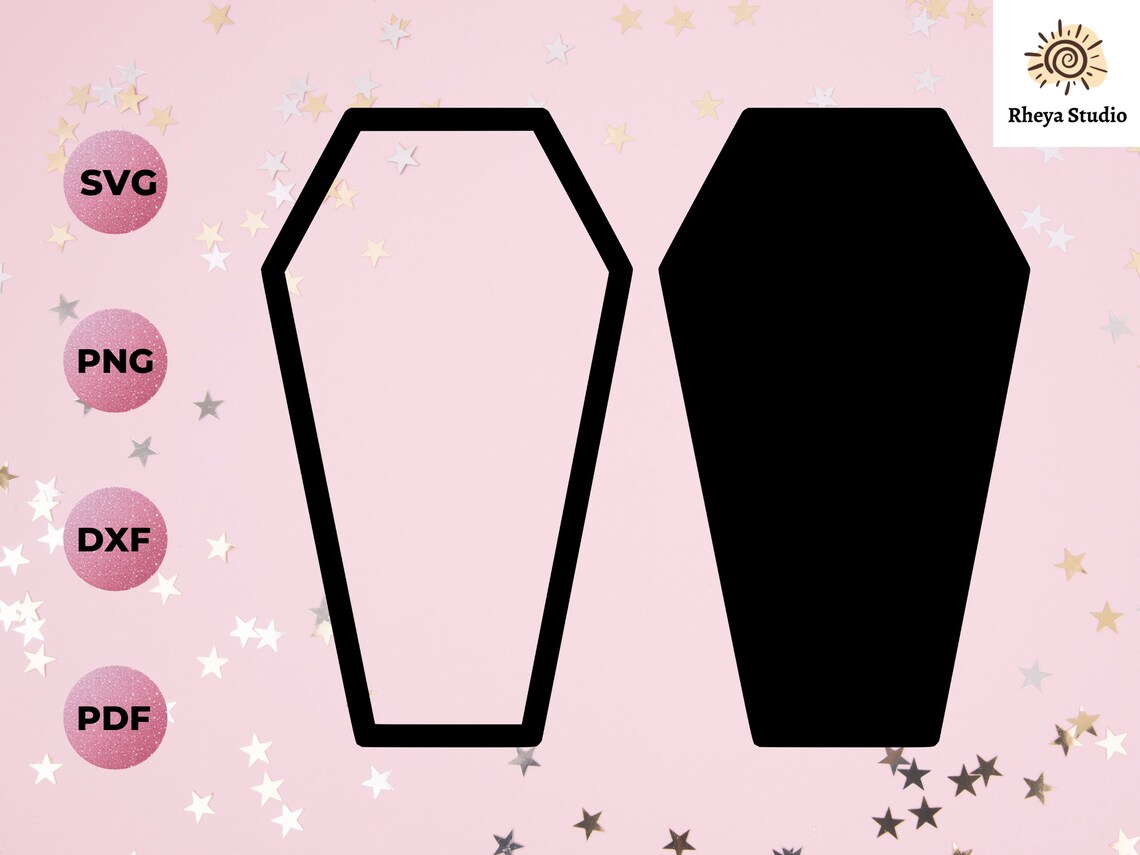 Halloween Svg Coffin Svg Coffin Outline Svg Coffin - Etsy