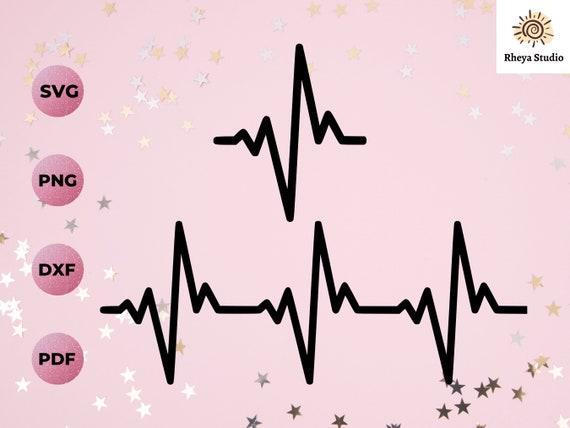 Heartbeat Svg Heart Beat Svg EKG Svg Digital Download Svg - Etsy