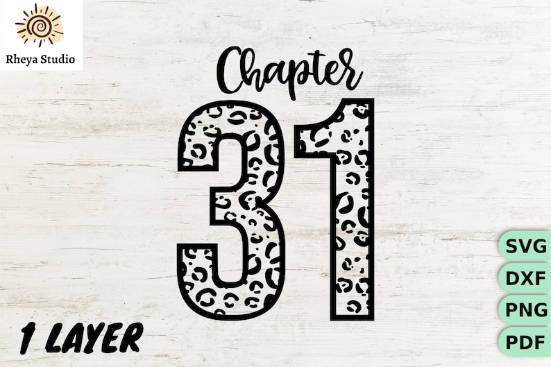Leopard Chapter 31 Svg 31th Birthday Svg Thirty-first - Etsy