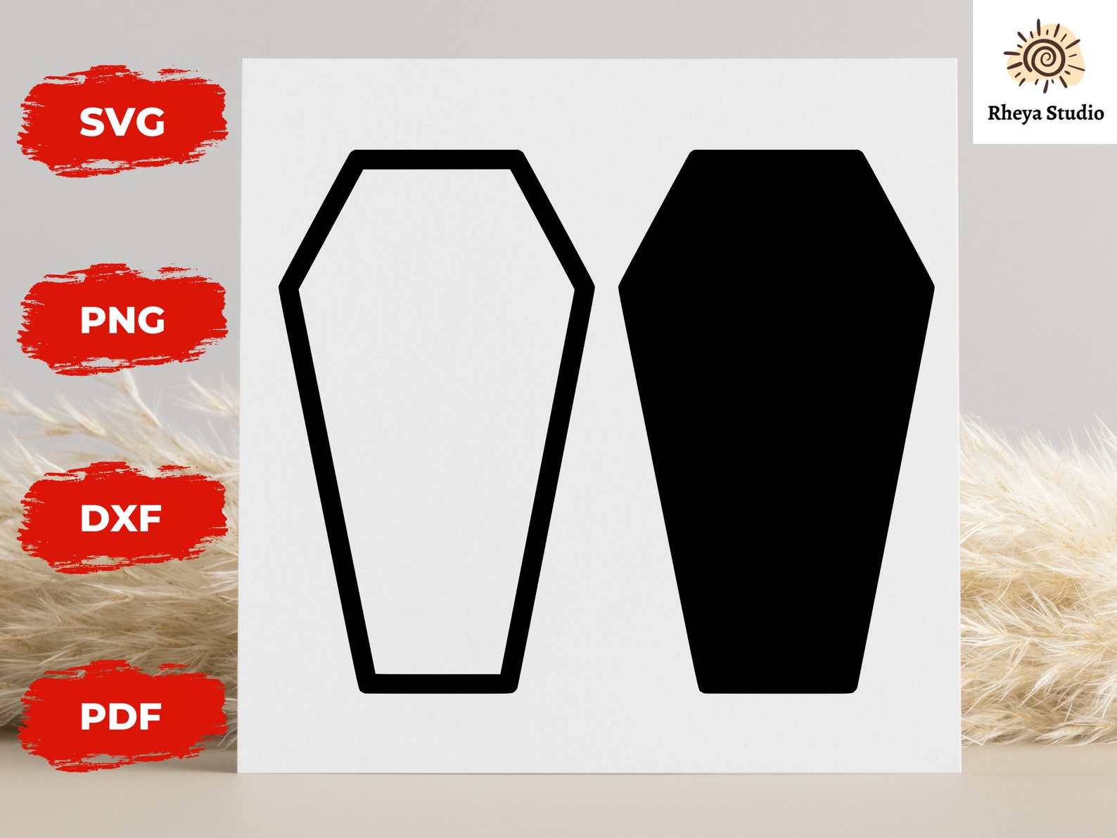 Halloween svg Ataúd svg Ataúd Esquema svg Ataúd Silueta svg - Etsy España
