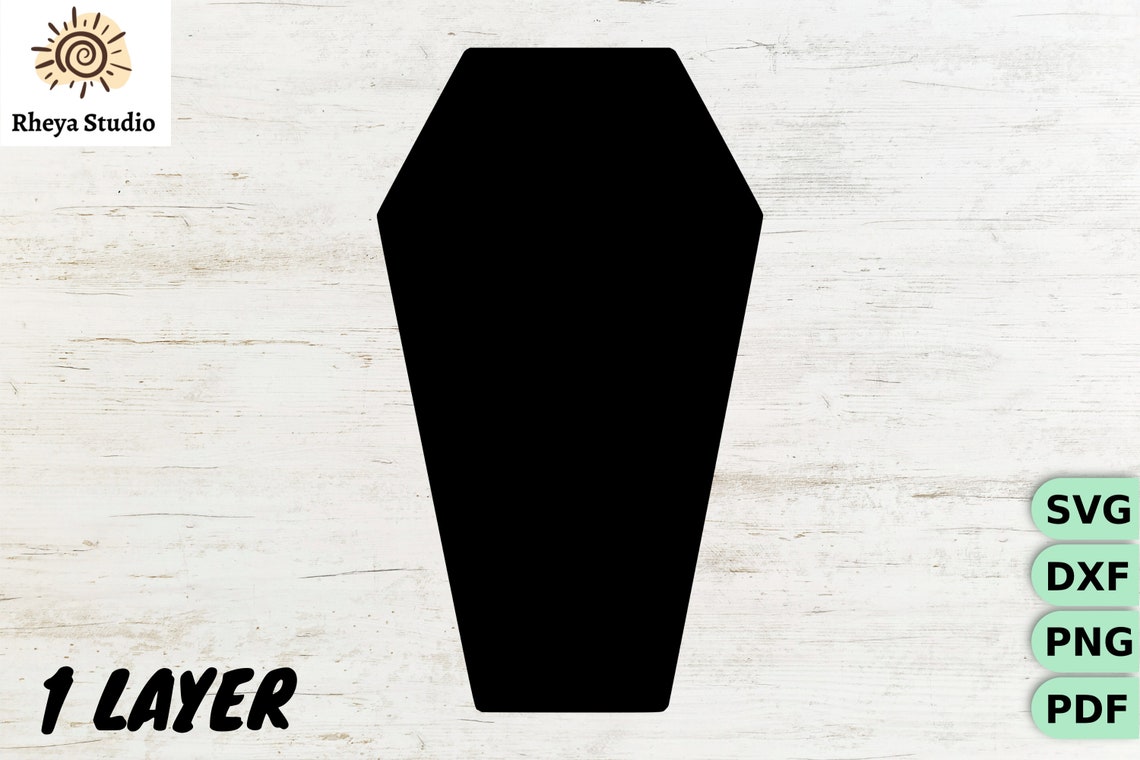 Halloween Svg Coffin Svg Coffin Outline Svg Coffin - Etsy