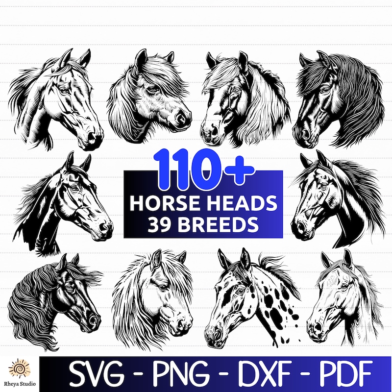 Horse With Head - Etsy UK