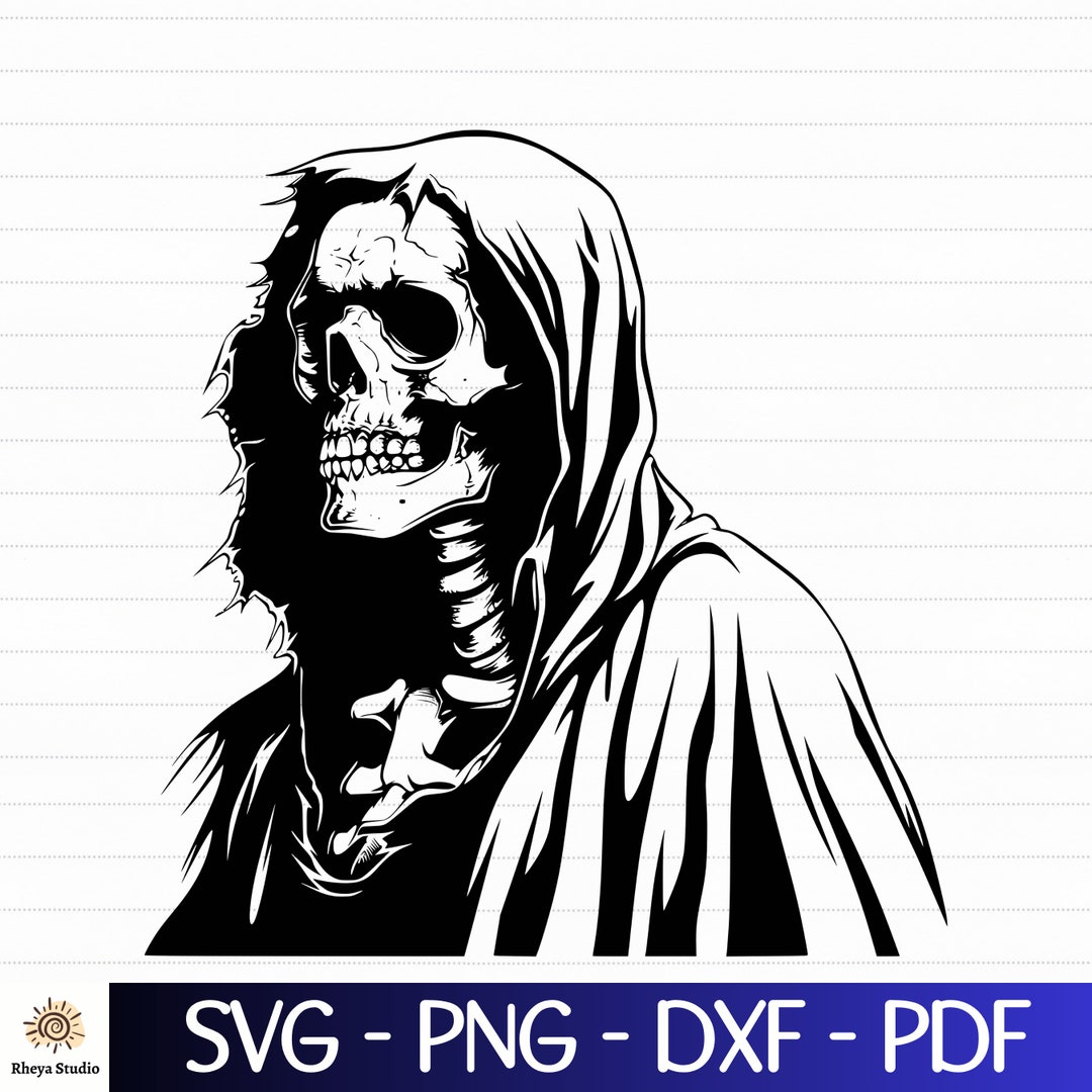Grim Reaper SVG Instant Digital Download Including Dxf, Png, Pdf, Files ...