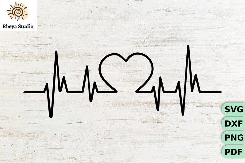 Heartbeat Svg Heart Beat Svg EKG Svg Digital Download Svg - Etsy