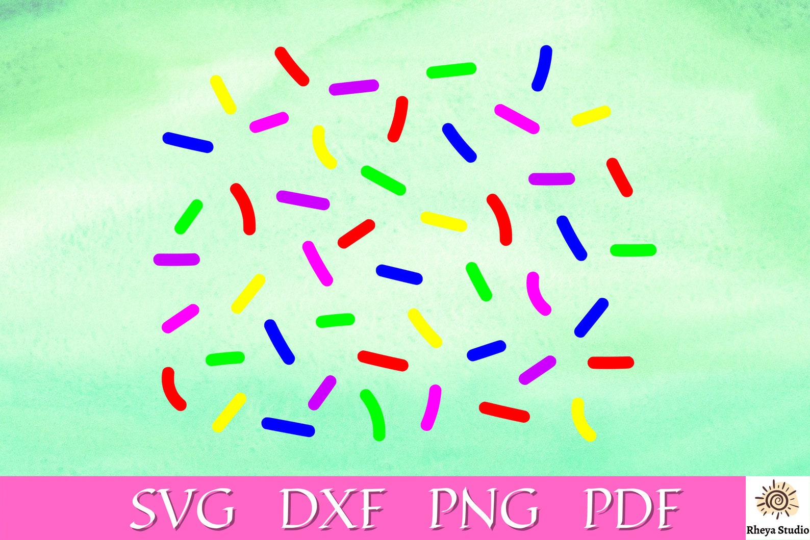 Sprinkle Svg Sprinkle Pattern Svg Confetti Svg Donut Svg - Etsy