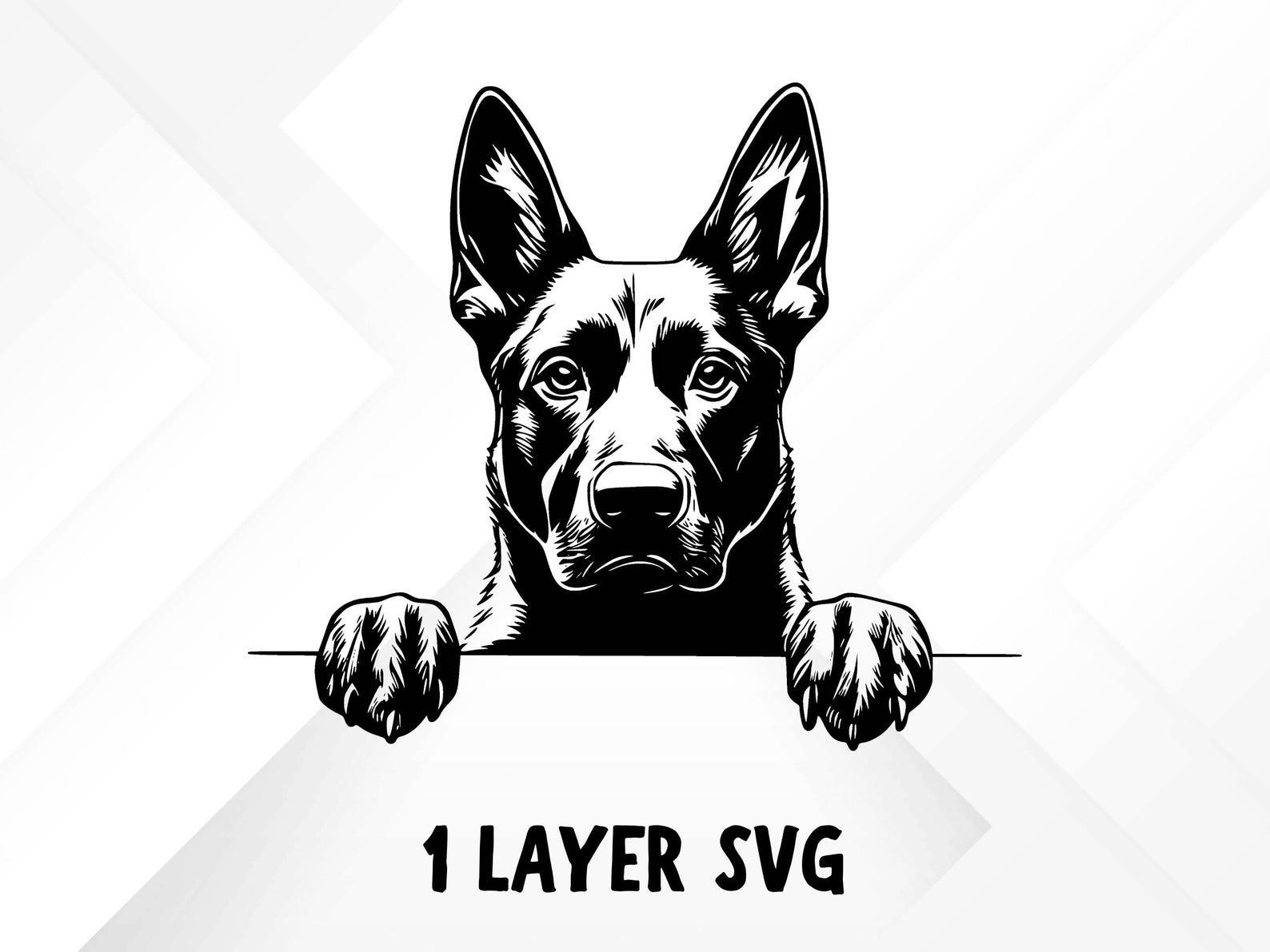 170+ Belgian Malinois Dog SVG Bundle, Dog Silhouette & Clipart Designs ...