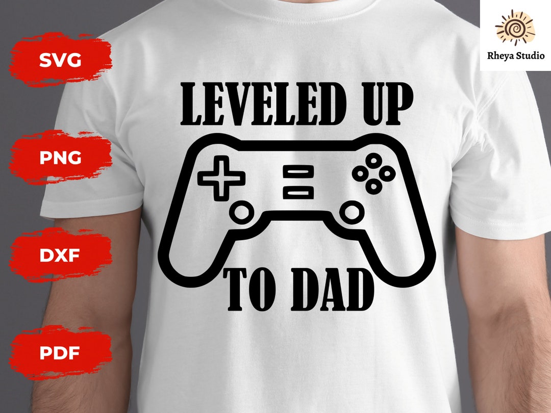 Leveled Up to Daddy svg neuer Dad svg neuer Daddy svg - Etsy.de