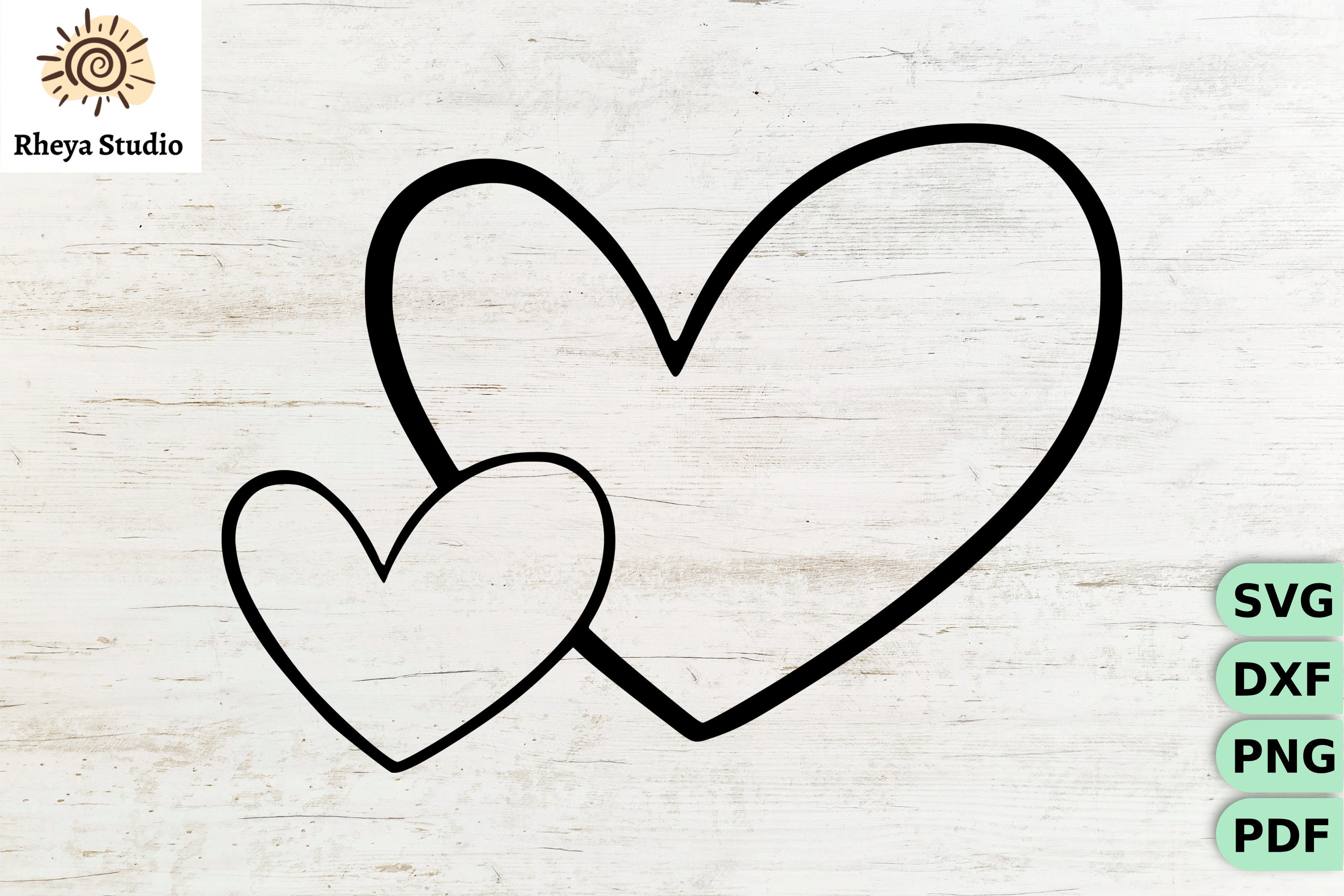 Heart Svg Heart Outline Svg Heart Silhouette Svg Hearts Svg - Etsy UK