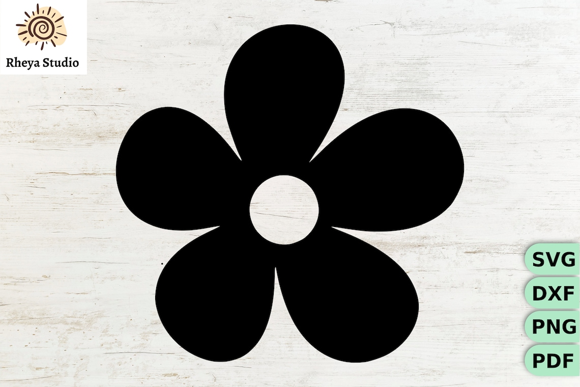 Hippie Flower Svg Hippie Daisy Svg Digital Download Svg - Etsy