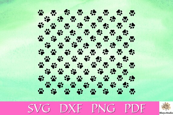 Paw Print Svg Pattern Dog Paw Print Svg Dog Print Svg - Etsy