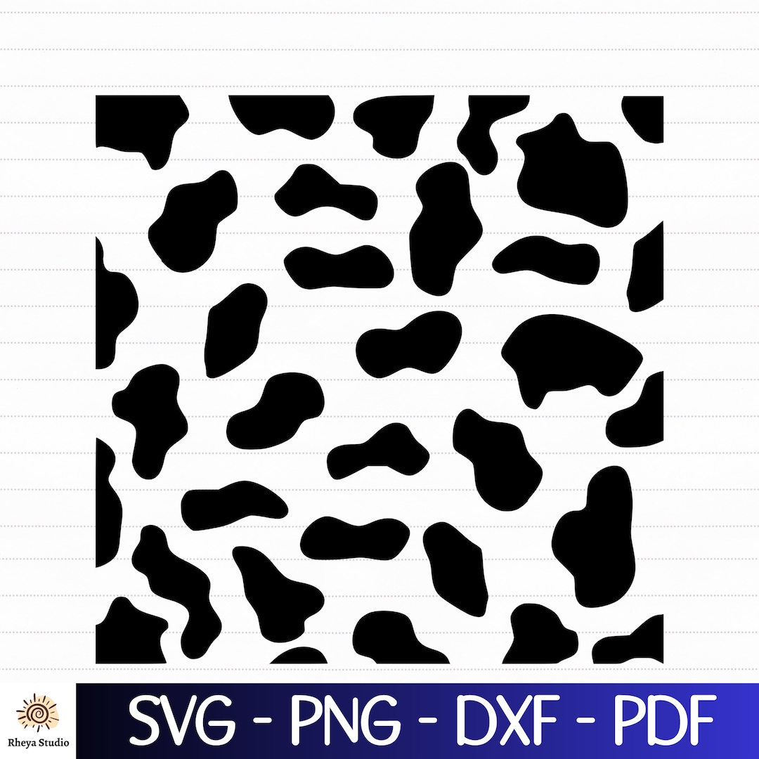 Cow Print Svg Cow Pattern Svg Cow Spots Svg Digital Download Svg Dxf
